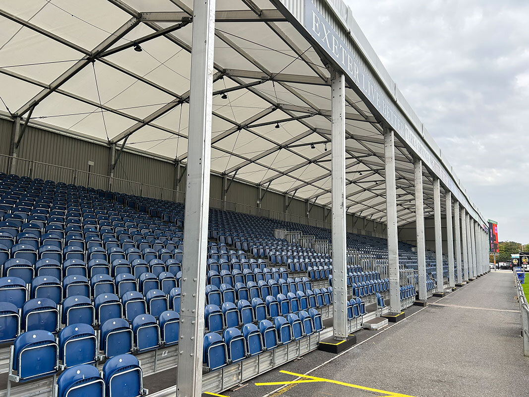 Exeter Chiefs | Temporary Spectator Stand | Spaciotempo